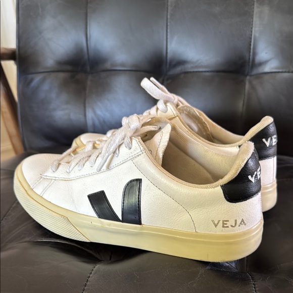 Veja | Shoes | Veja Campo Black And White Sneakers | Poshmark